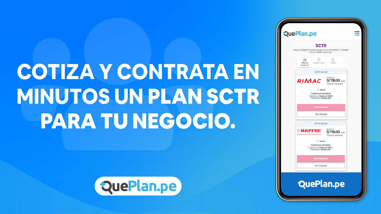 Seguro SCTR | Compara y Ahorra | QuePlan.pe